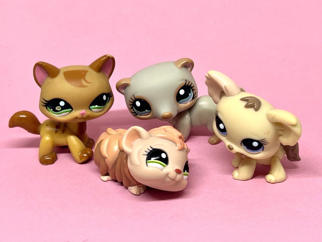 Littlest Pet Shop Authentic LPS Bonus Pets Destiny Cat, Chihuahua ...