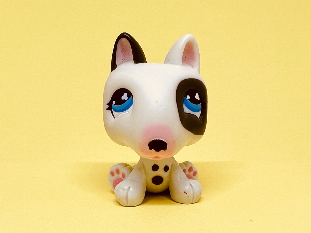 Littlest Pet Shop Authentic EURO Version LPS Bull Terrier Pit Bull Dog ...