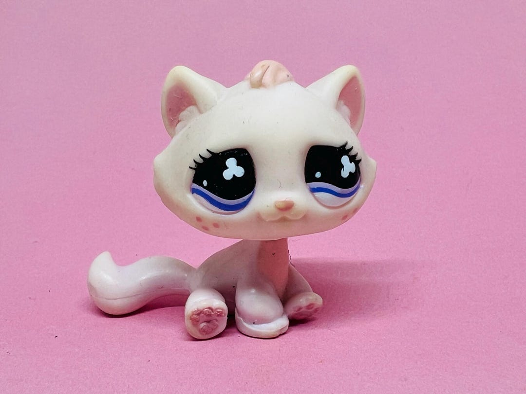 Littlest Pet Shop Authentic LPS EURO Bon Bon Tabby Cat 606 / Vintage ...