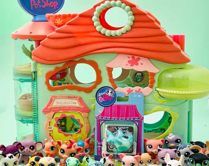Littlest Pet Shop Authentic LPS Biggest House Playset With 26 Pets and ...