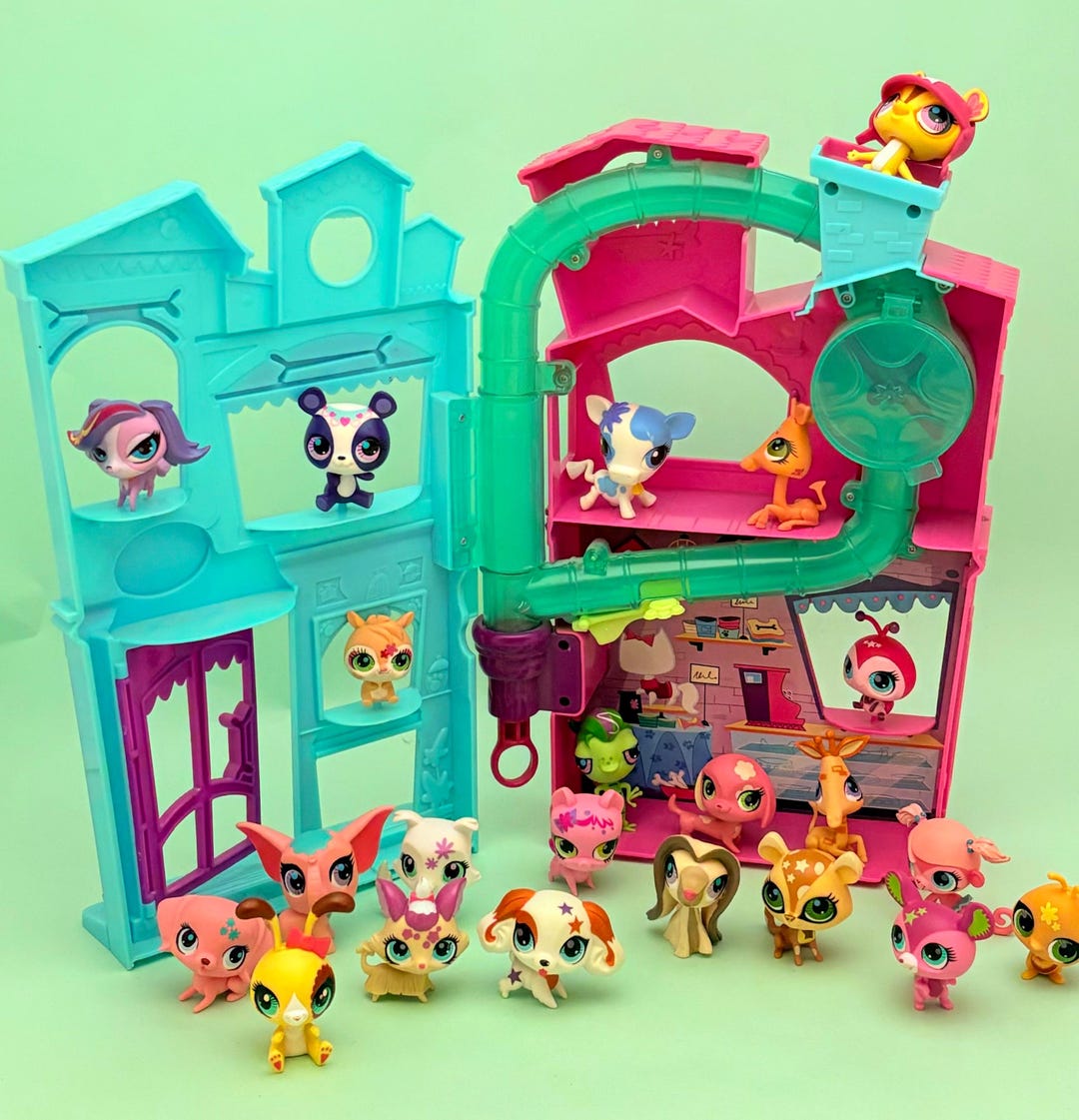 LPS Littlest Pet Shop Authentic Pinball House Playset With 22 Pets ...