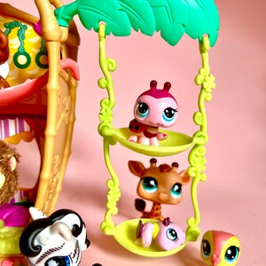 LPS Littlest Pet Shop Authentic Tropical Wild Animals Playset With 12 ...