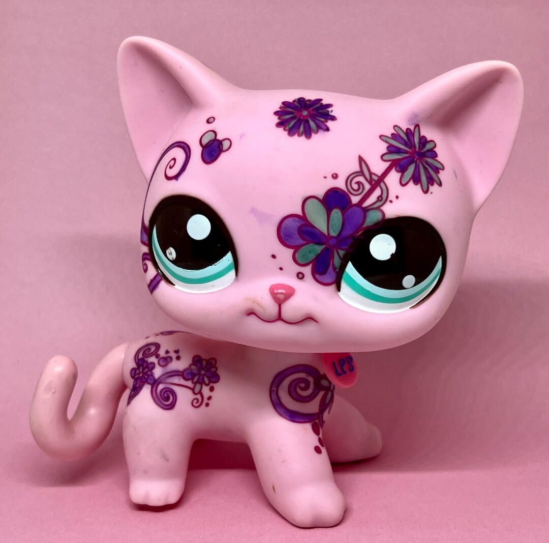 LPS Littlest Pet Shop Authentic Jumbo Deco Pet Shorthair Cat / Vintage ...