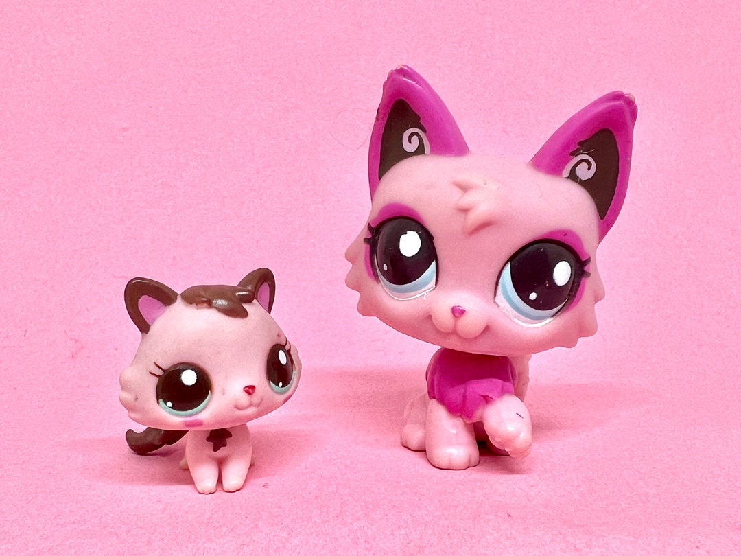 Littlest Pet Shop LPS Pair / Wolf Cat 'mommy 2664 and - Etsy