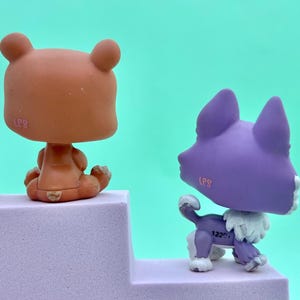 LPS Littlest Pet Shop LPS Rare Blythe Husky 2109 and Bear / Authentic ...
