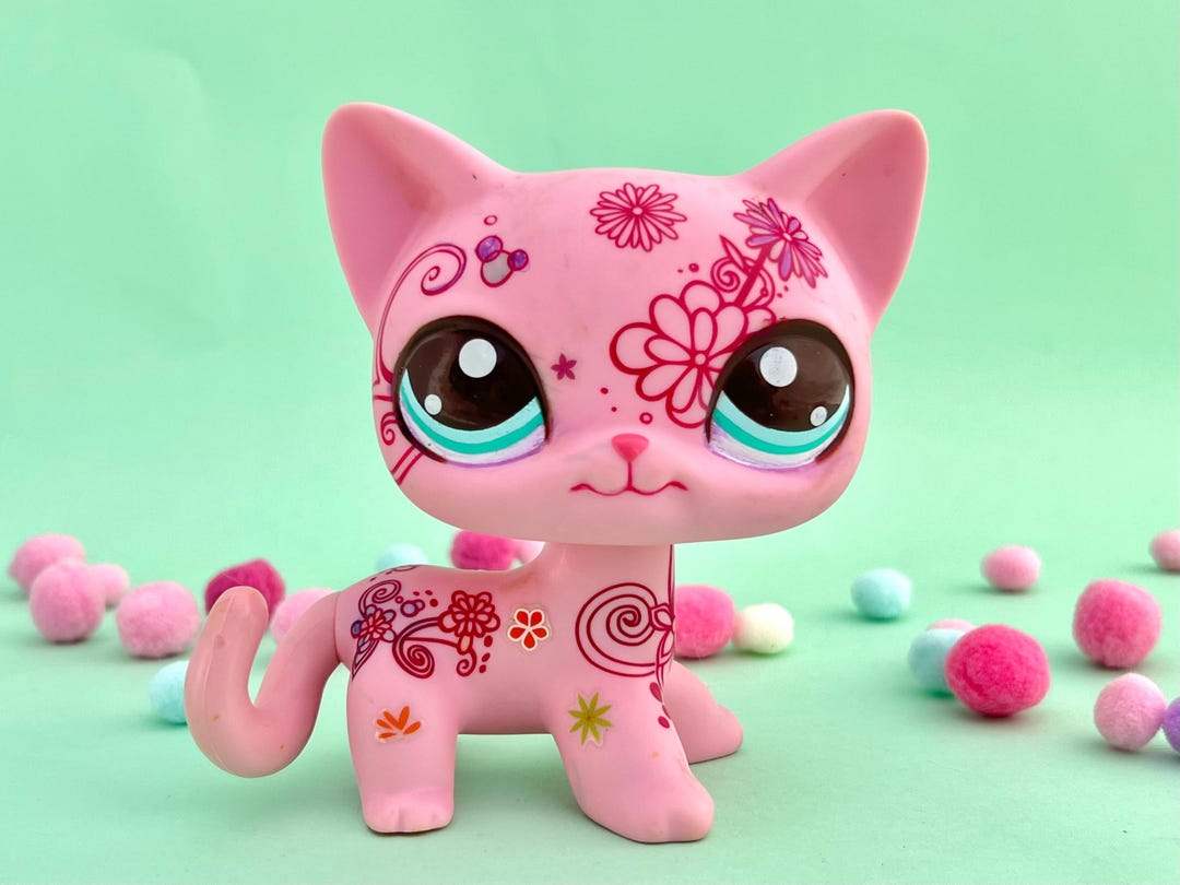 LPS Littlest Pet Shop Authentic Jumbo Deco Pet Shorthair Cat / Vintage ...