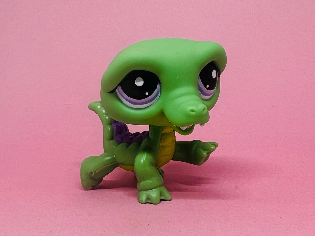 Littlest Pet Shop Authentic LPS Crocodile Alligator 2573 / Vintage Toy ...