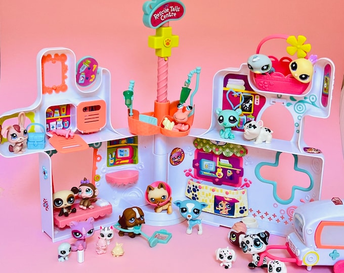 Littlest Pet Shop Authentic LPS Rescue Trails Center Hospital House ...