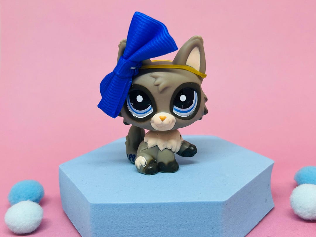 LPS Littlest Pet Shop Authentic Very Rare Wolf Cat #1953 / Vintage ...