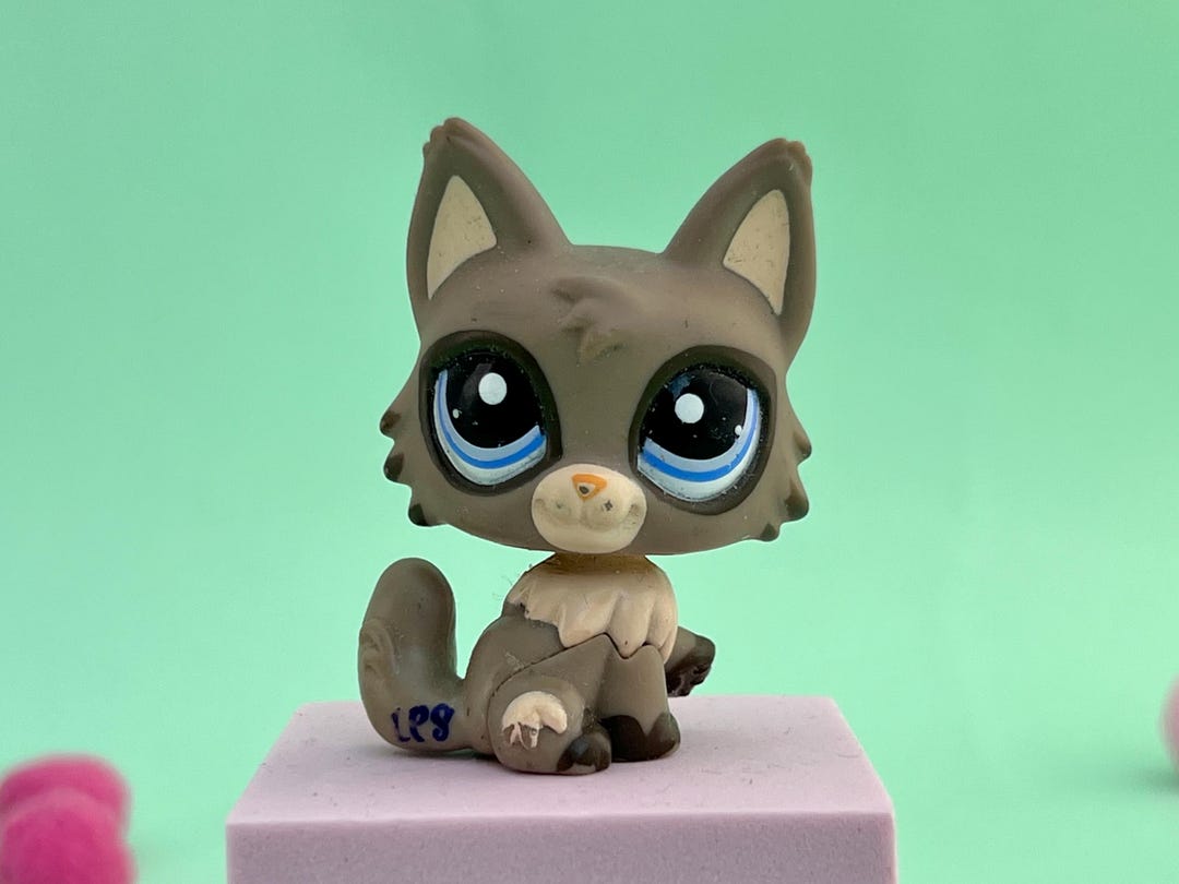 LPS Littlest Pet Shop Authentic Very Rare Wolf Cat 1953 / Vintage ...