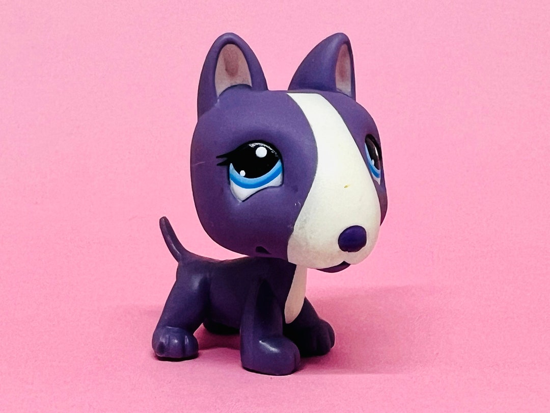 Littlest Pet Shop Authentic LPS Bull Terrier Pit Bull Dog 2448 ...