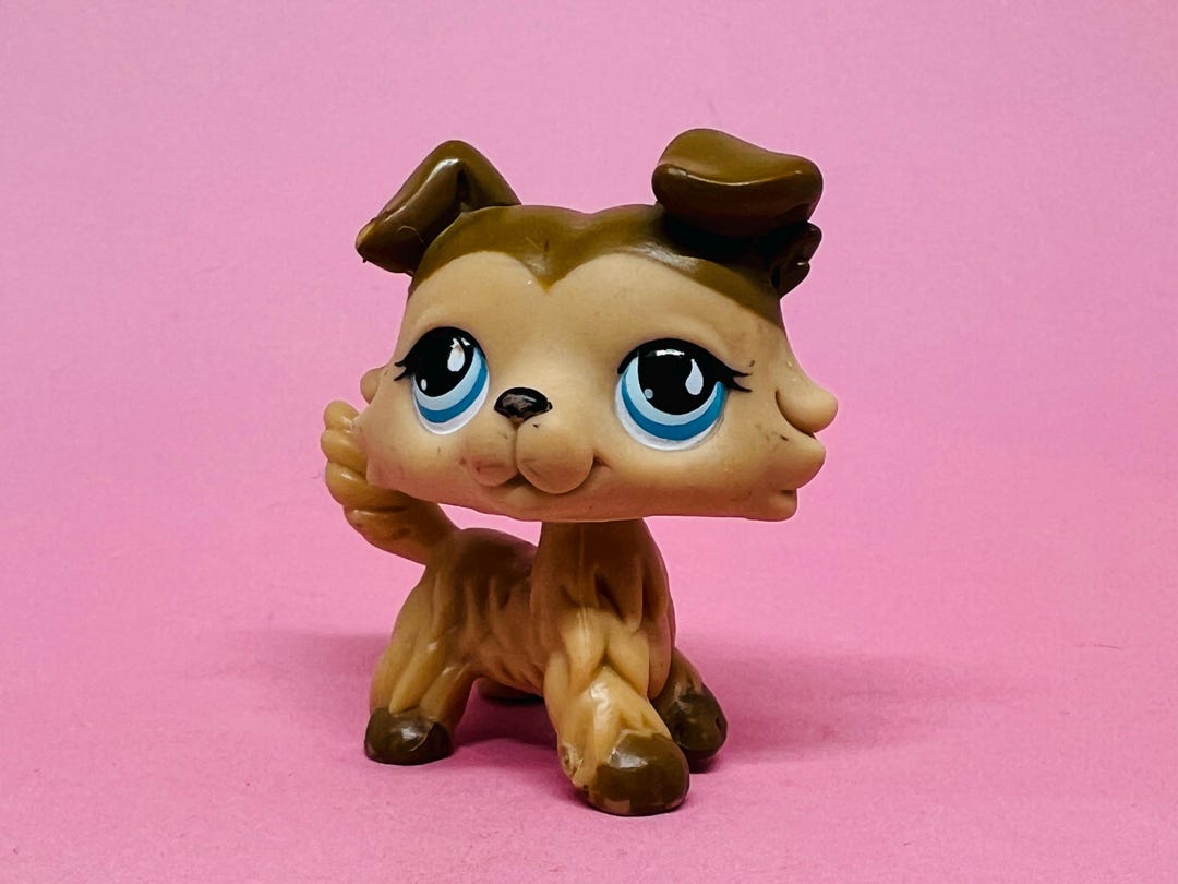 Littlest Pet Shop Authentic LPS Collie 893 / Vintage Hasbro - Etsy