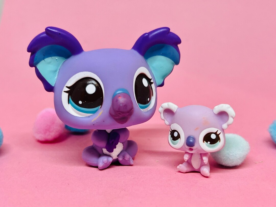 LPS Littlest Pet Shop Pair / Koala 'mommy 2501 and Baby 2502 ...