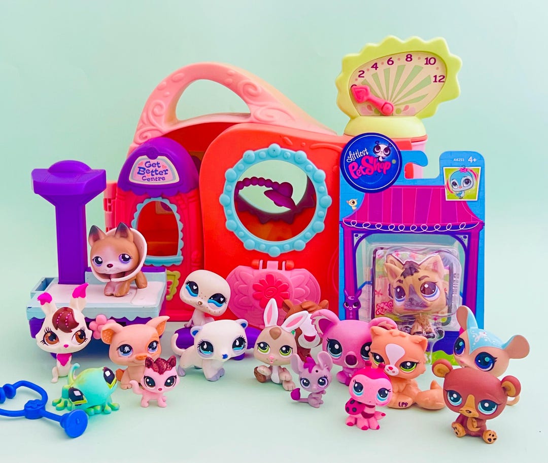 Littlest Pet Shop Authentic LPS Get Better Center House Playset With 16 ...