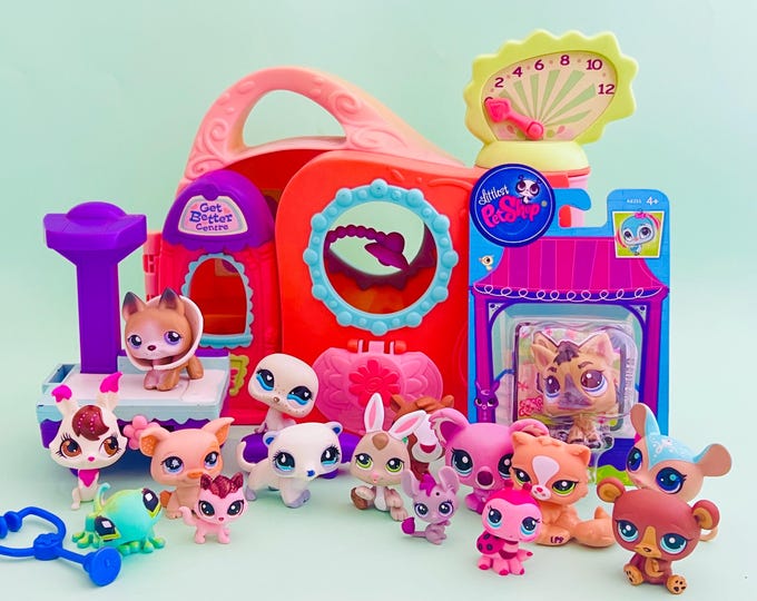 Littlest Pet Shop Authentic LPS Get Better Center House Playset With 16 ...
