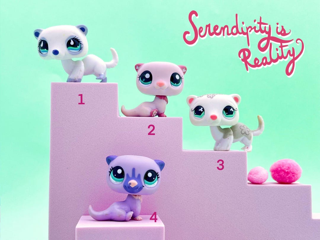 LPS Pick a Pet: Littlest Pet Shop Authentic Ferret & Otter / Vintage ...