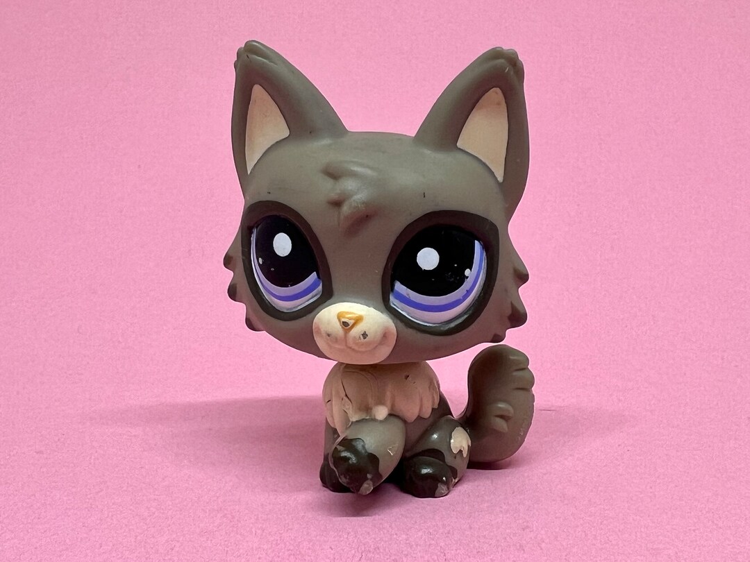LPS Littlest Pet Shop Authentic Very Rare Wolf Cat 1953 / Vintage ...