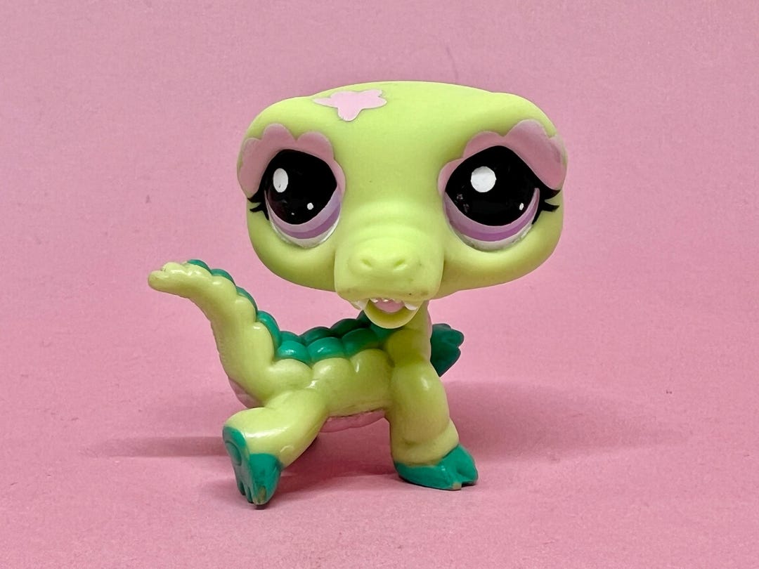 Littlest Pet Shop Authentic LPS Crocodile Alligator #2073 / Vintage Toy ...