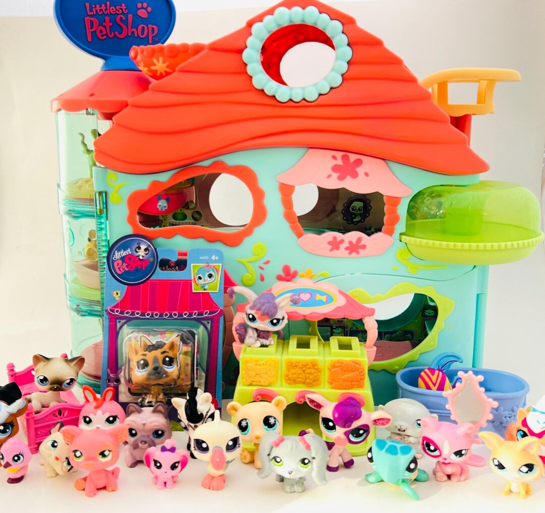 Littlest Pet Shop Authentic LPS Biggest House Playset With 22 Pets and ...