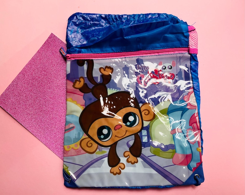 LPS Vintage Littlest Pet Shop EURO Sport Backpack Bag 2000s School Bag ...