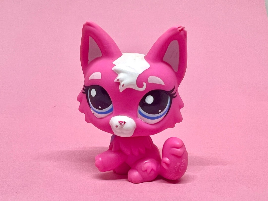 LPS Littlest Pet Shop Authentic Wolf Cat Cat 3561 / Vintage Hasbro ...