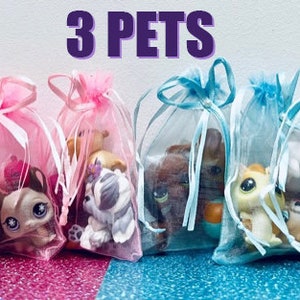LPS Littlest Pet Shop Mystery Bag Including 3 RANDOM Figures With 1 Cat ...