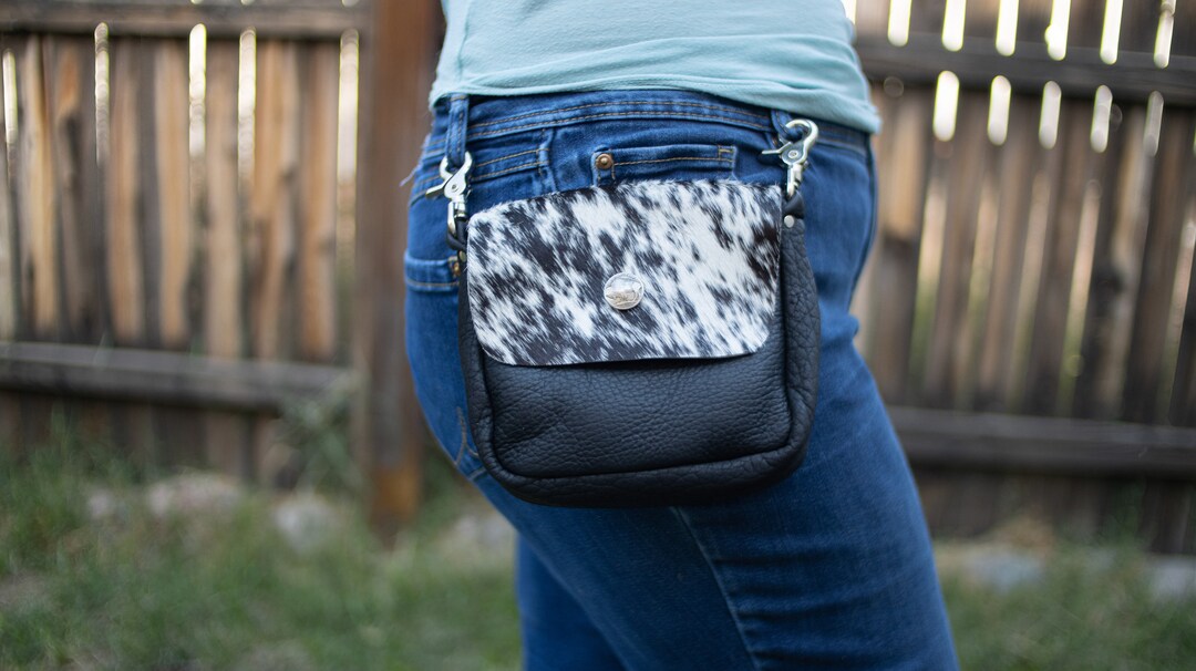 Hip Clip Bag Rustic Elkskin Belt Loop Gusset Hip Clip Purse - Etsy