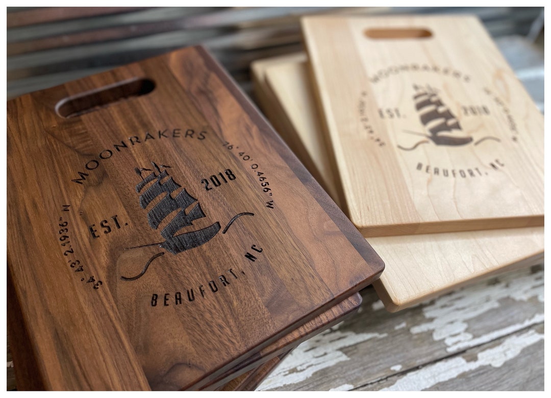 Your Logo or Artwork Custom Cutting Board, Personalized Engraved ...
