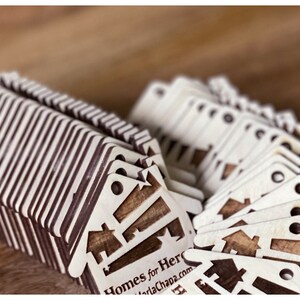 Custom Realtor Keychain, Personalized Wood House Or key Shape, Unique ...