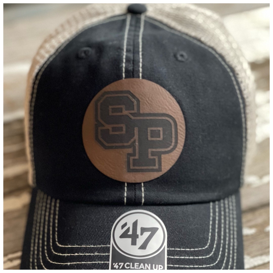 Custom School Logo Hat Leatherette laser Engraved personalized high ...