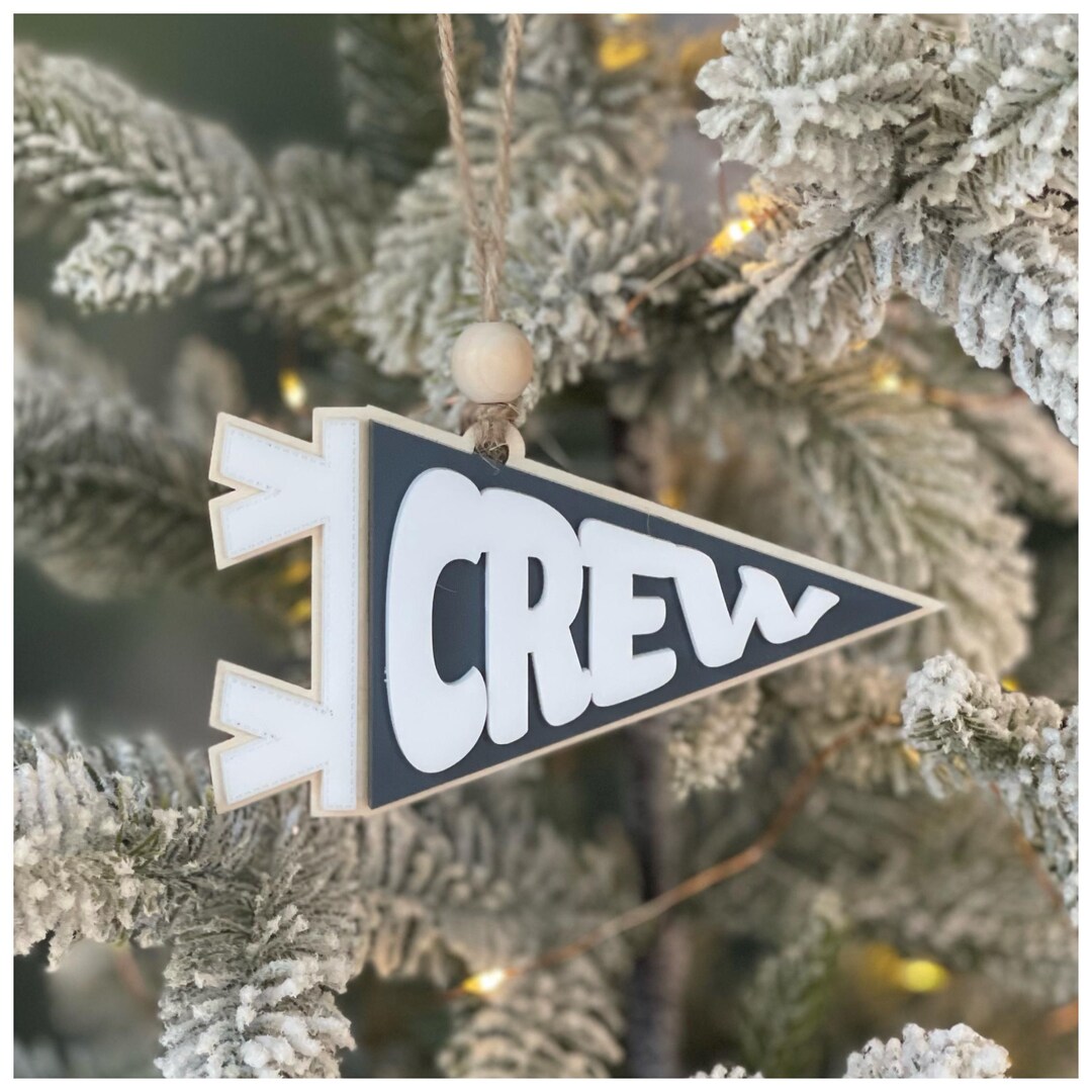 Personalized Crew Pennant Ornament: Custom Aviation Christmas Keepsake ...