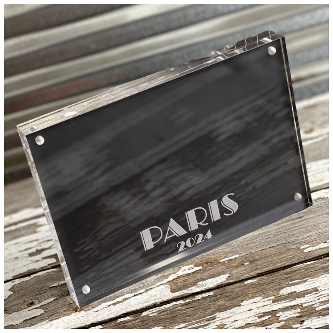 Paris Picture Frame: Custom Two-sided Acrylic Photo Frame, Personalized ...