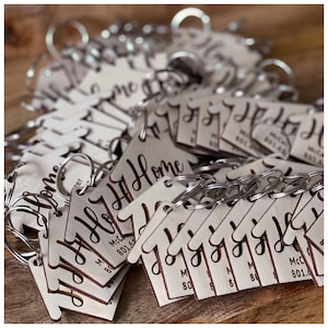 Custom Realtor Keychain, Personalized Wood House Or key Shape, Unique ...