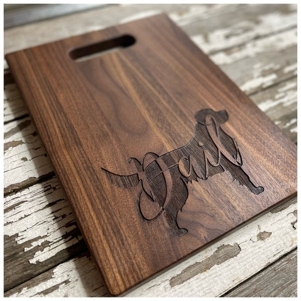 Dog Cutting Board - Etsy
