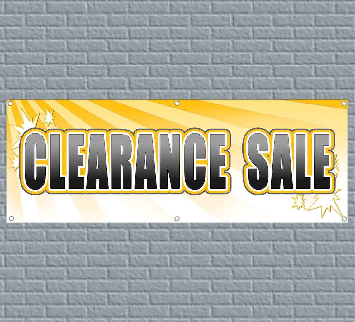 Clearance Sale Vinyl Banner Retail Store Sign | Etsy