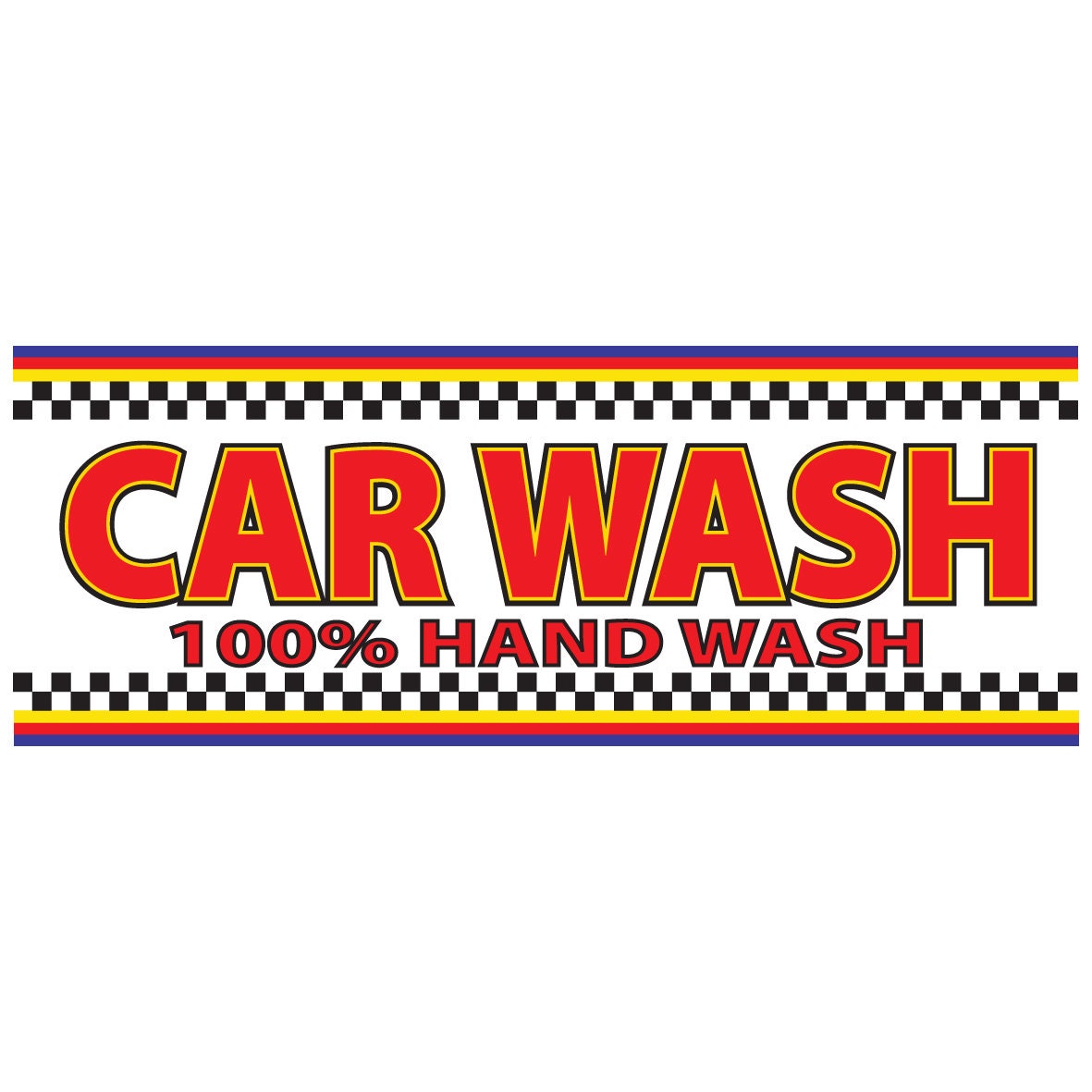 Car Wash 100% Hand Wash Vinyl Banner Sign - Etsy