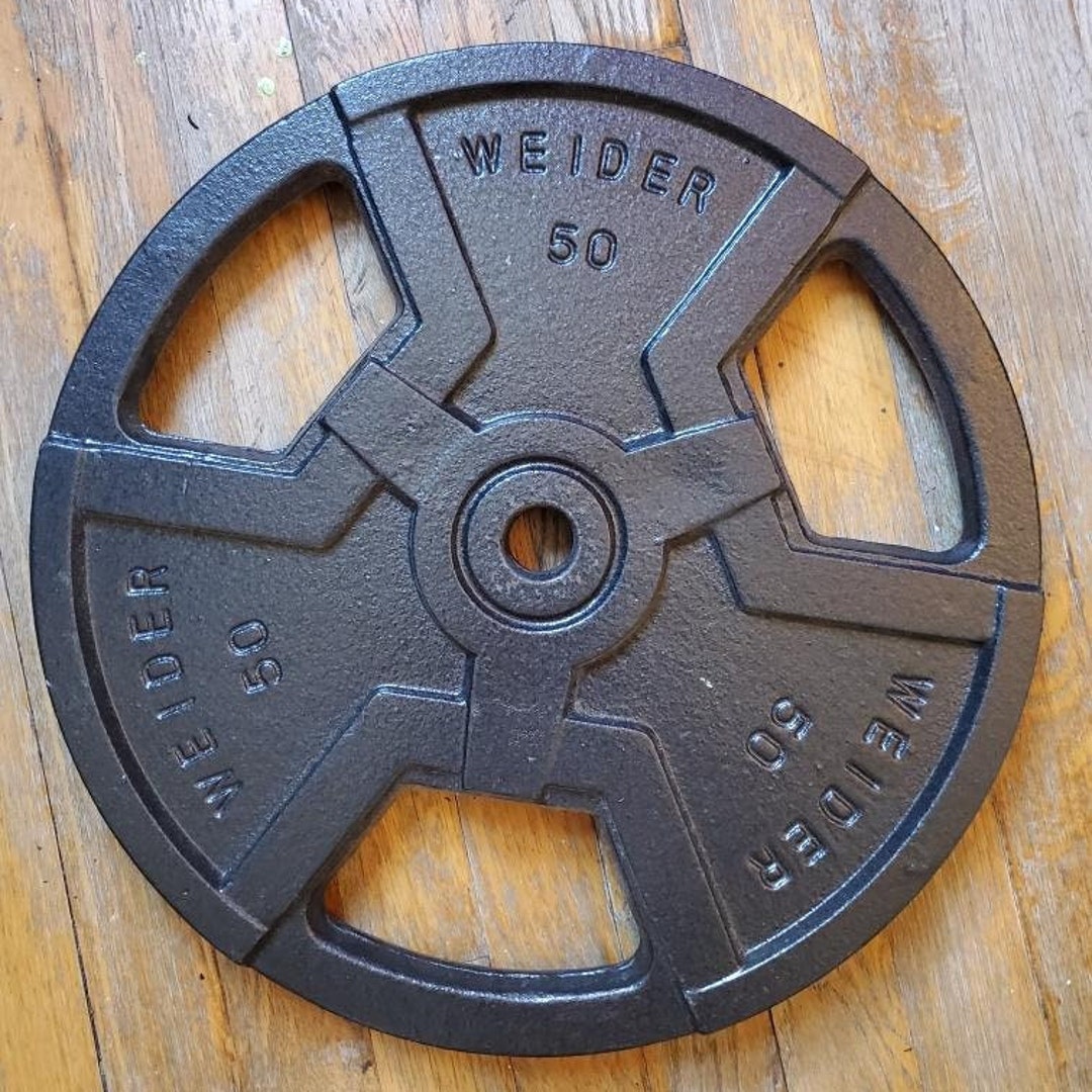 50 Lb Weight Plates for Barbell, Weight Training, And - Etsy