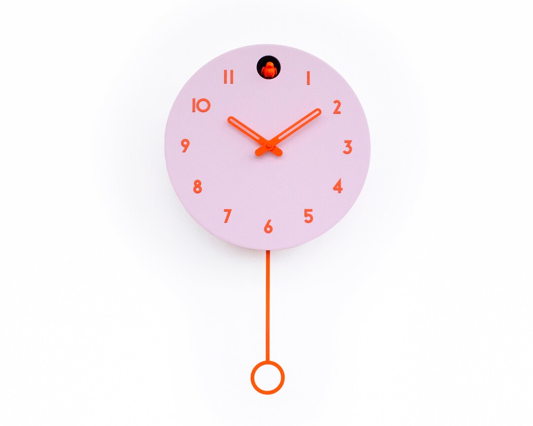 Cuckoo Clock - Cactus Flower With Orange Accessories - Etsy