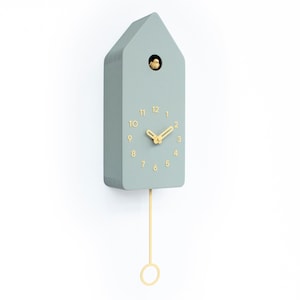 Cuckoo Clock - Linden Green With Saffron Accessories - Handmade ...