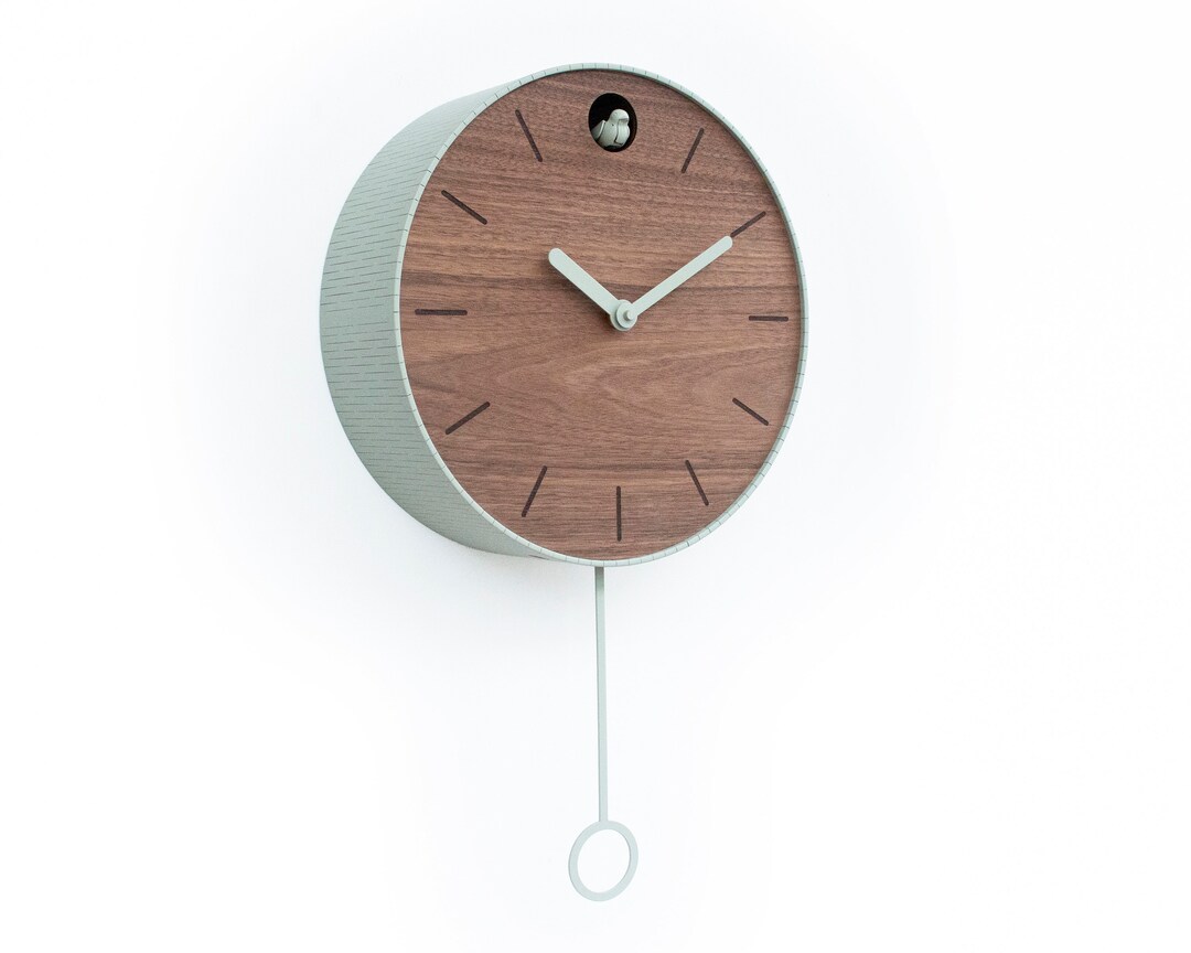 Cuckoo Clock - Walnut Wood - Handmade - Modern Design (GSKPY01) - Etsy