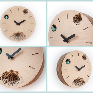 Unique Modern Cuckoo Clock - Multi Colored - Handmade - Modern Design ...