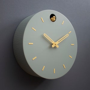 Cuckoo Clock - Linden Green With Saffron Accessories - Handmade ...