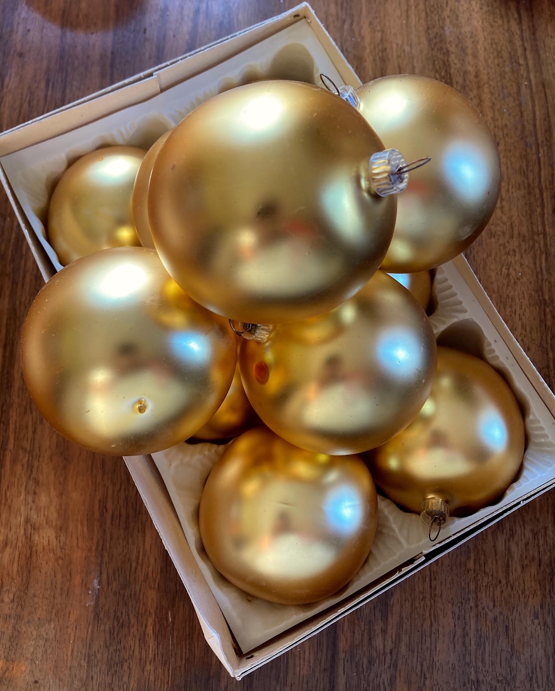 FESTIVE GLOW *** 11 Delicate Vintage German Christmas Tree Baubles ...
