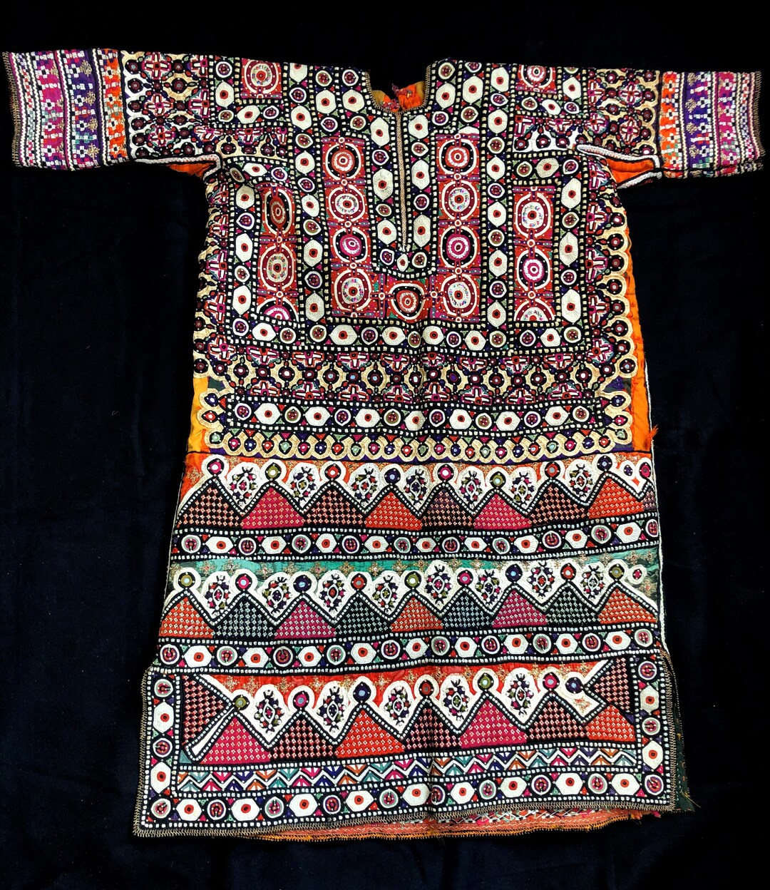 CHOLA BRIDAL TUNIC Richly Hand-embroidered, Colorful Ethnic Dress ...