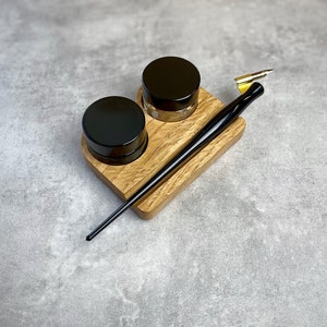 Calligraphy Ink Pot Holder – Secure Inkwell Stand for Dip Pens ...