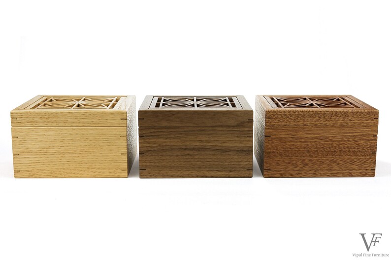 Small Kumiko Keepsake Box – Handcrafted Wooden Jewelry Box With ...