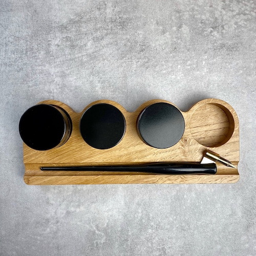 Calligraphy Ink Pot Holder Bamboo | Etsy