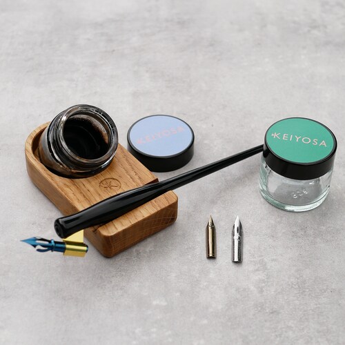 Tilt Angled Calligraphy Ink Pot Holder | Etsy