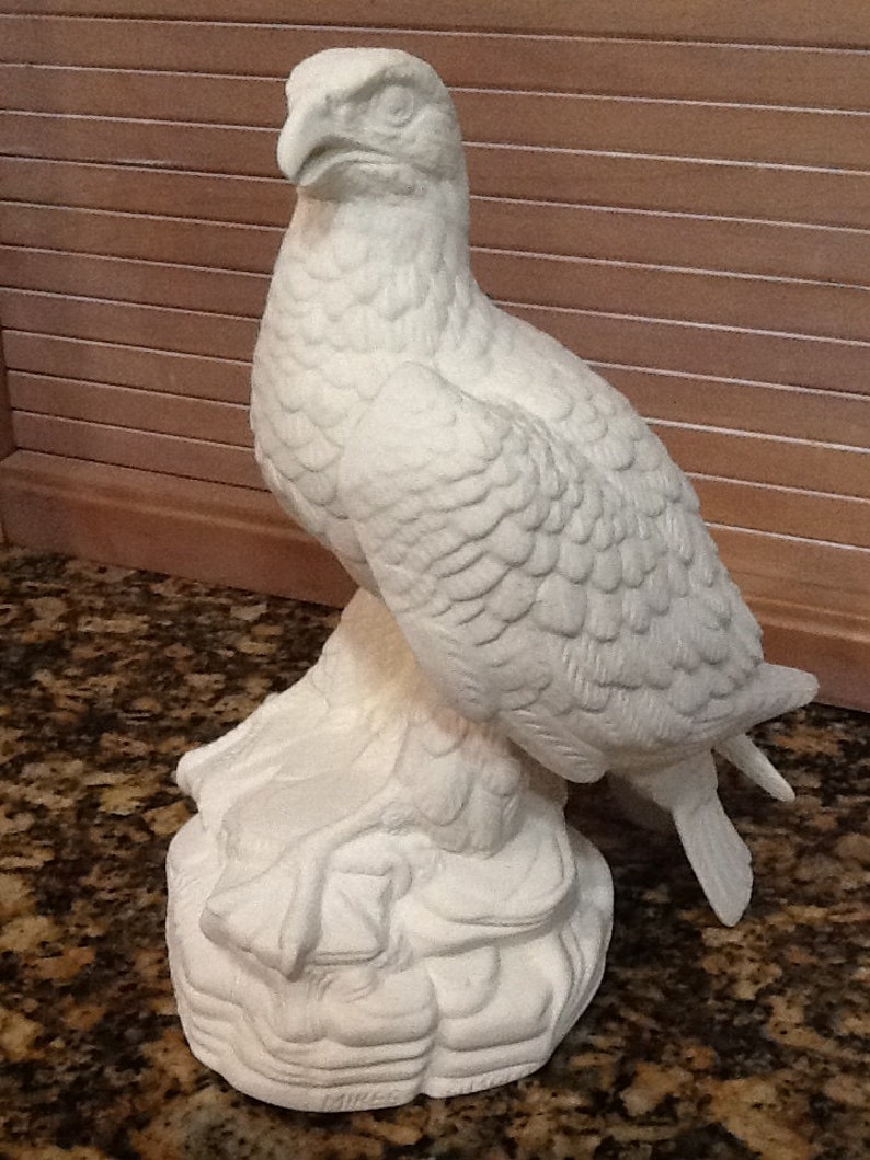 Eagle Statue 9.5 Tall Ceramic Bisque Ready to Paint - Etsy