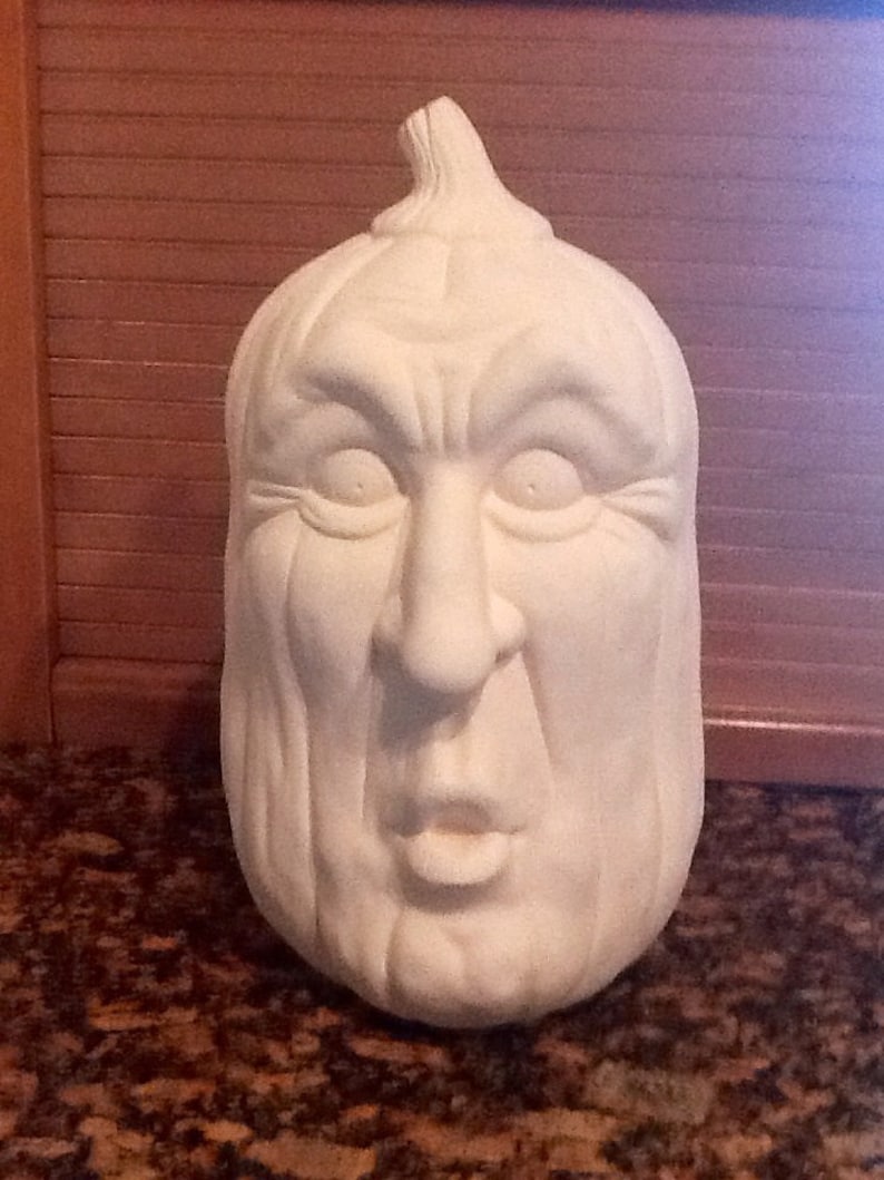 Jack O Lantern Large Ceramic Pumpkin With a Halloween Face - Etsy
